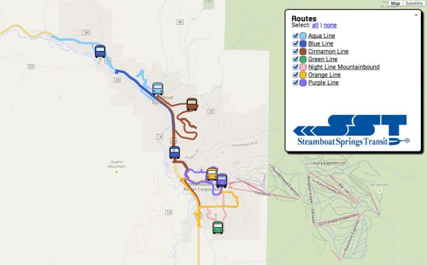 Map lets you track Steamboat Springs Transit buses in real time ...