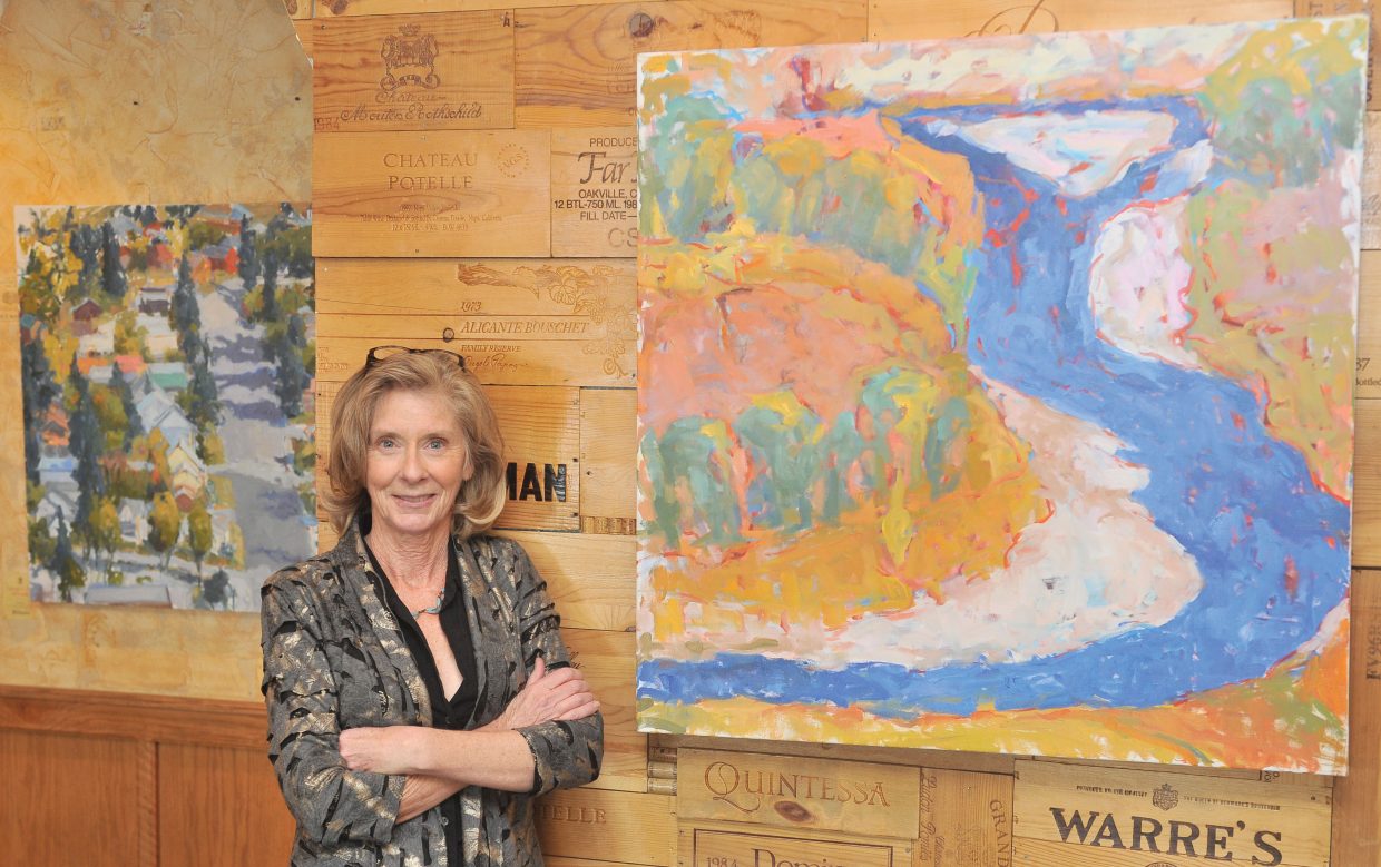 Steamboat artist completes show of paintings with her non-dominant hand ...