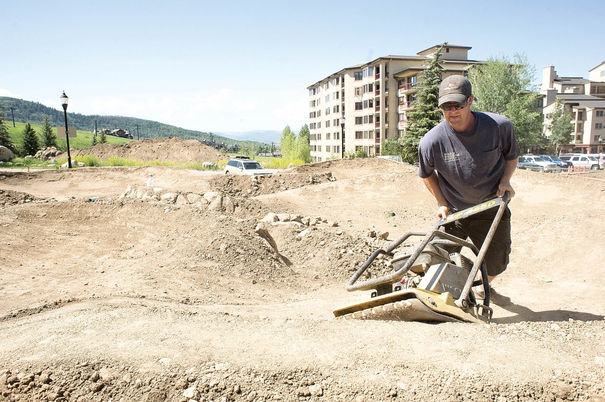 Pump track at Steamboat Ski Area nearly complete | SteamboatToday.com