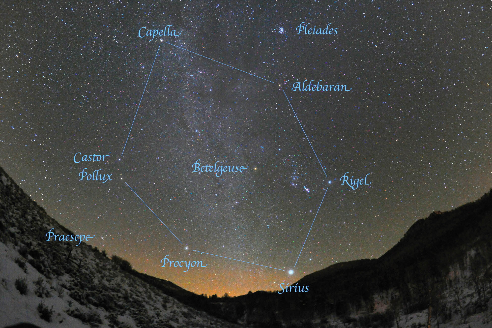 Jimmy Westlake: Winter Hexagon stars some of the brightest in the sky ...