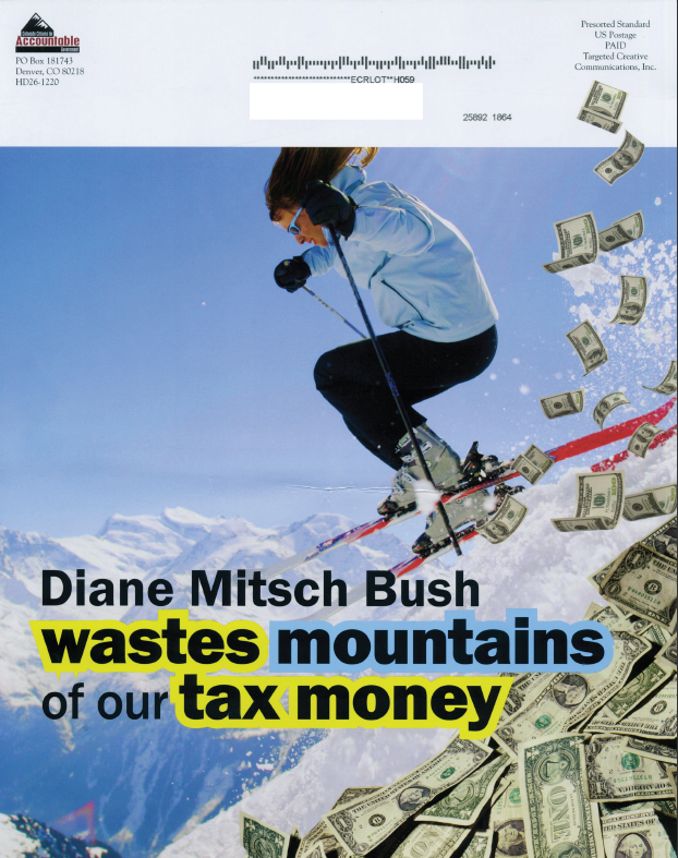 Diane Mitsch Bush flier: mountains of tax money | SteamboatToday.com