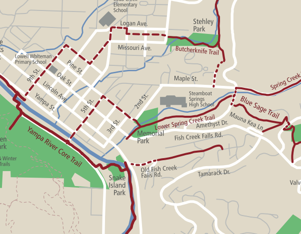 Steamboat Springs trails and parks map | SteamboatToday.com