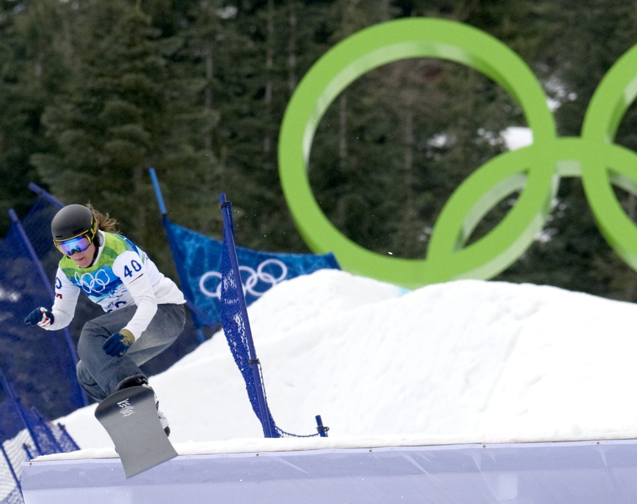 Women’s Olympic snowboard cross event at Cypress Mountain Tuesday, Feb ...