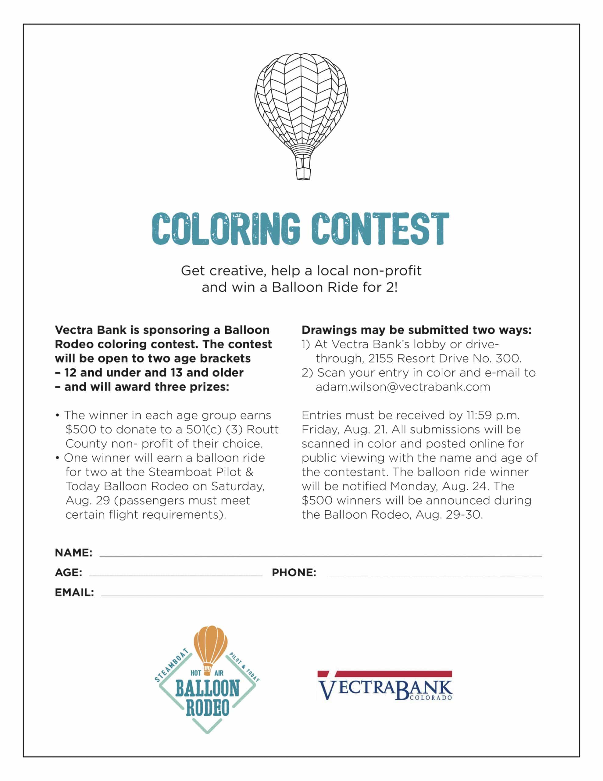2020 Balloon Rodeo Coloring Contest | SteamboatToday.com