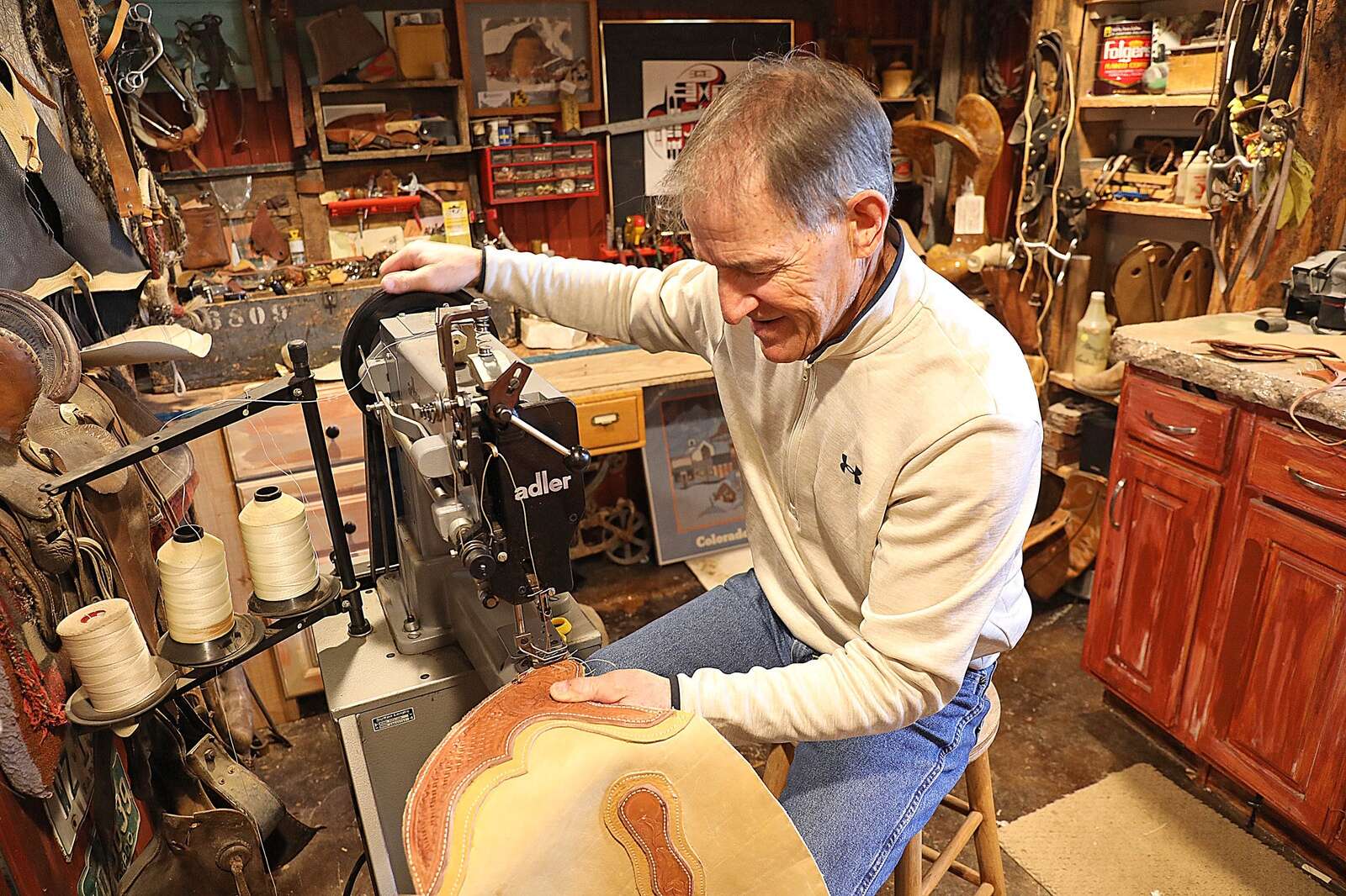 Craftsman keeping western traditions alive with each stitch ...