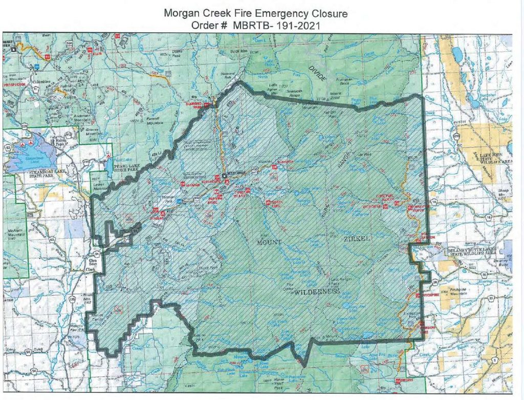 Morgan Creek Fire closes several popular trails in Zirkel Wilderness ...
