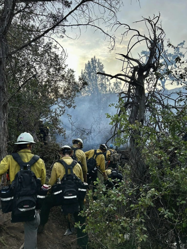Air, ground crews continue to quell brush fire west of Parachute ...