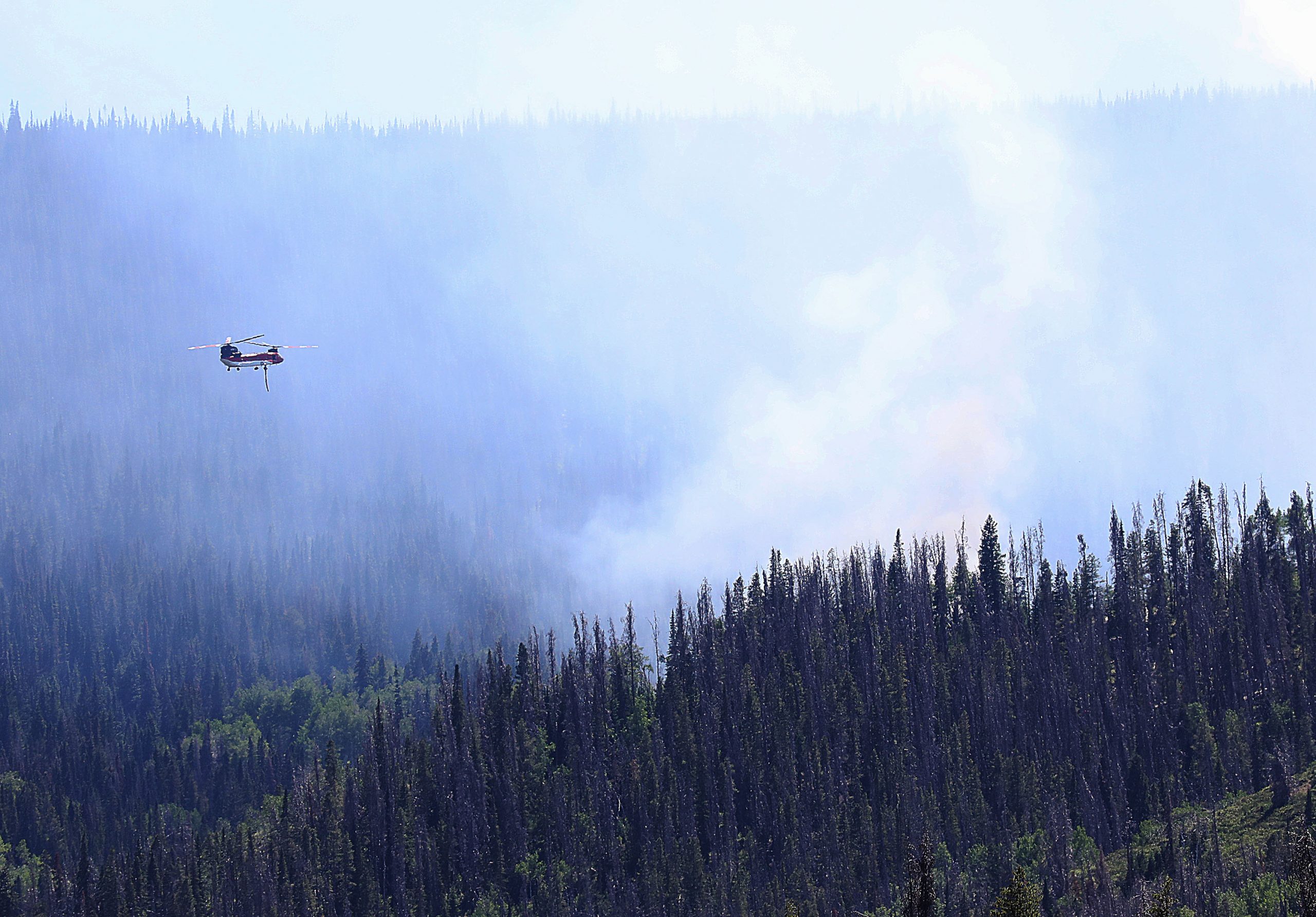 Aerial resource requests to fight Muddy Slide Fire competing with ...