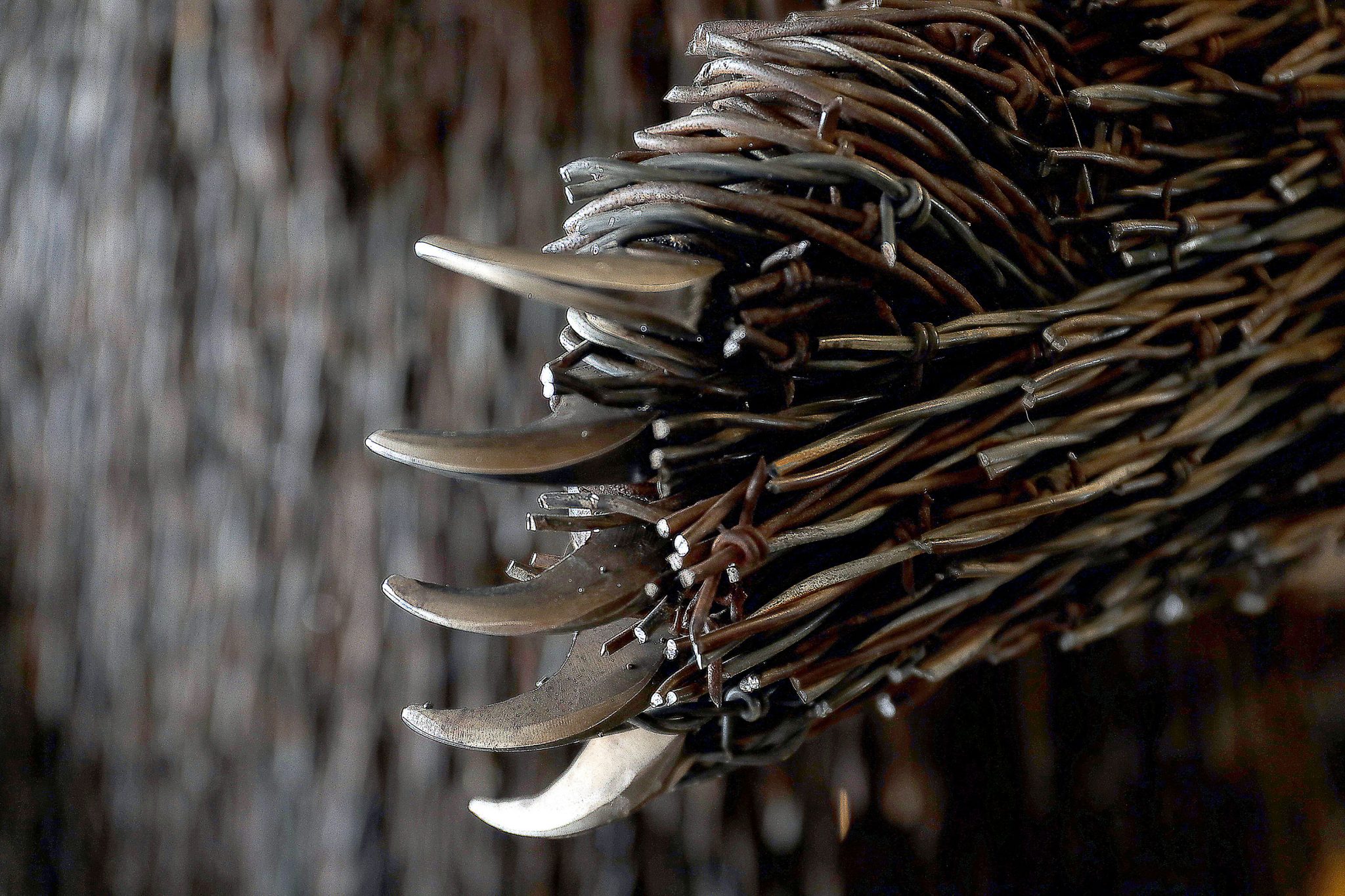 Steamboat Springs artist creates sculpture with barbed wire and scrap ...