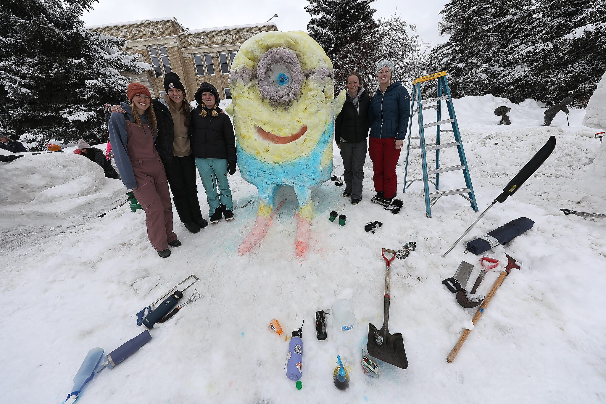 Photos: Sculptures take shape as Steamboat Springs Winter Carnival ...