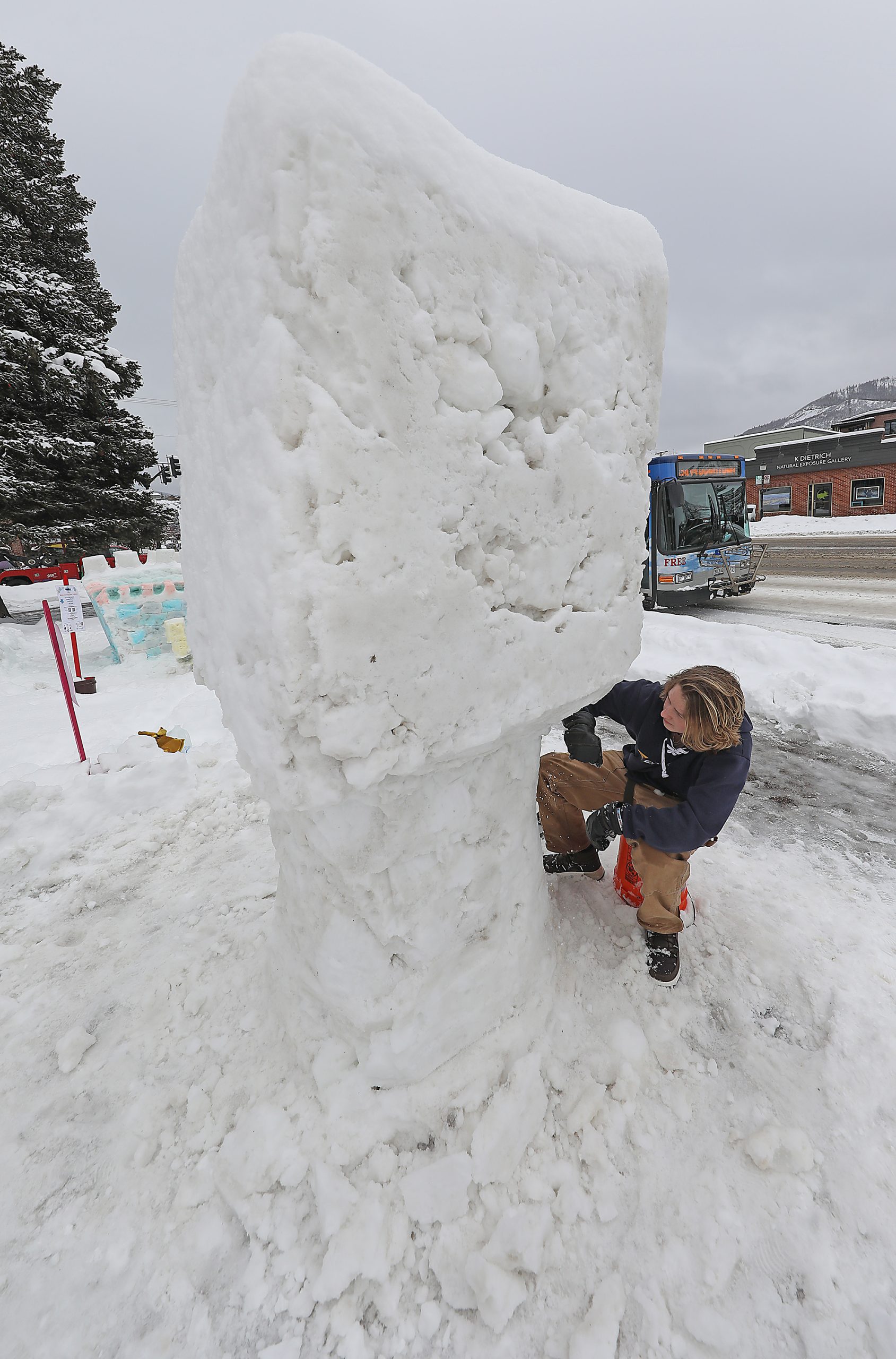 Photos: Sculptures take shape as Steamboat Springs Winter Carnival ...