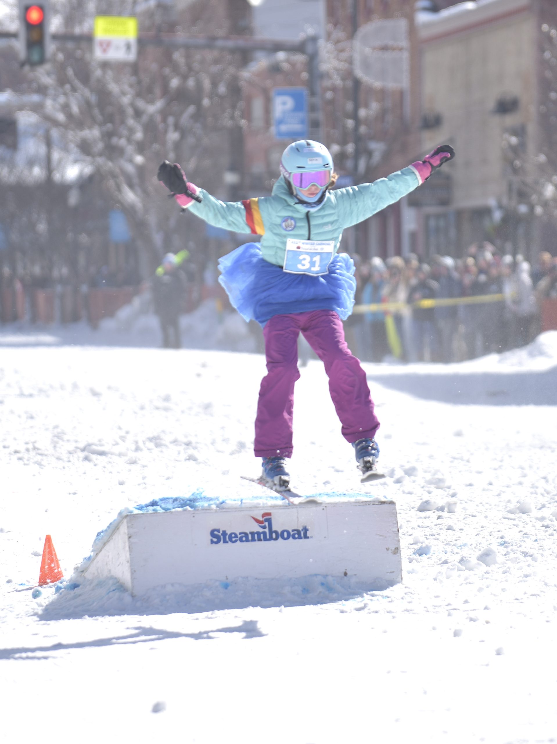 Shovel race, donkey jump excite crowd at Winter Carnival street events ...