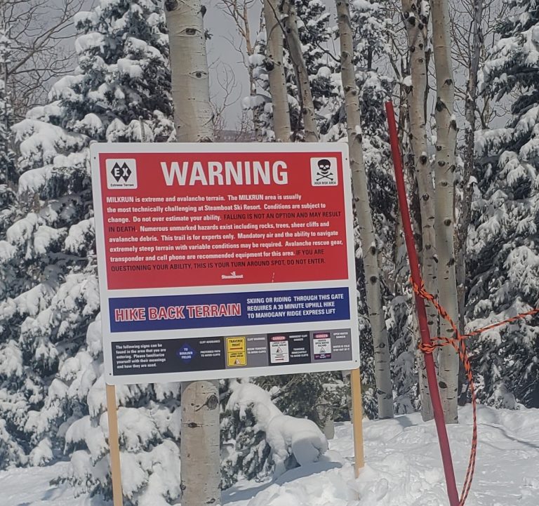 Mapping, signage for Steamboat Resort side country dialed in for safety ...