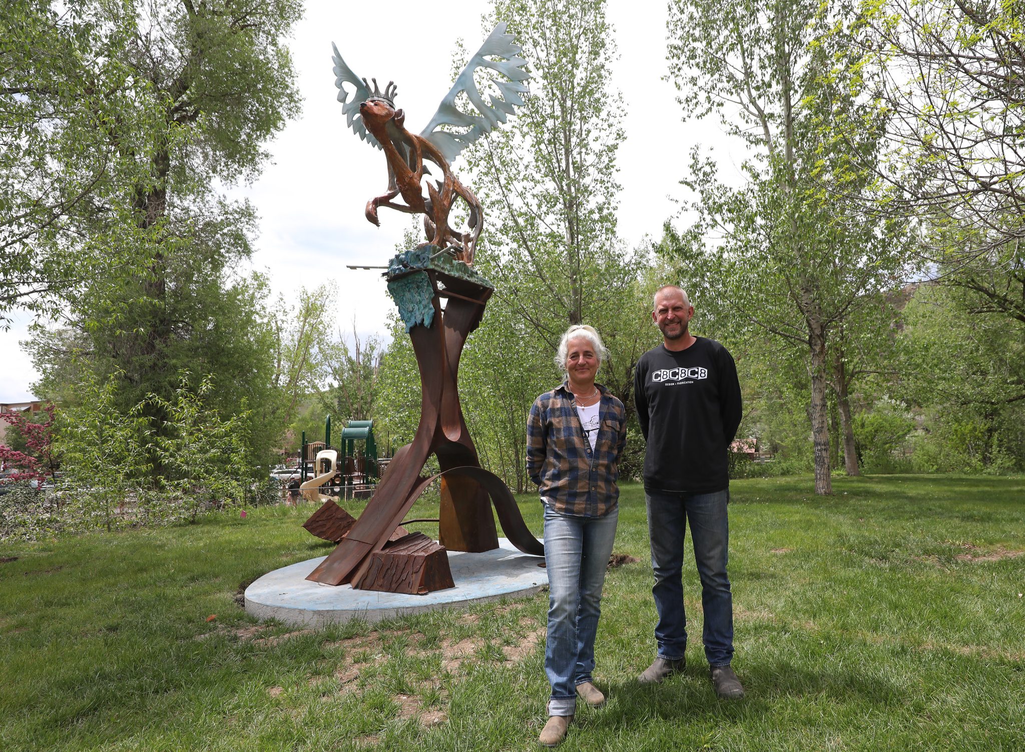 New sculpture is tribute to local artist as well as the spirit that lives in the Yampa Valley ...
