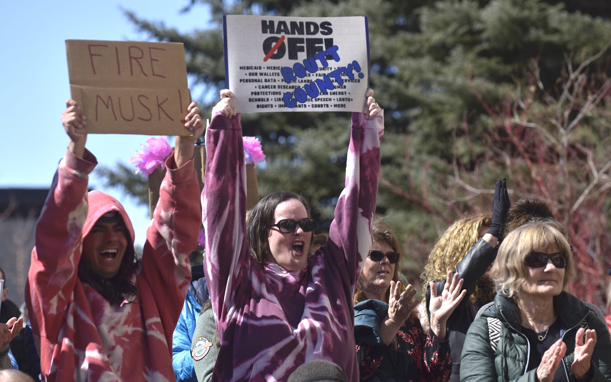 ‘Hands Off!’ demonstrators gather in Steamboat Springs for protest ...