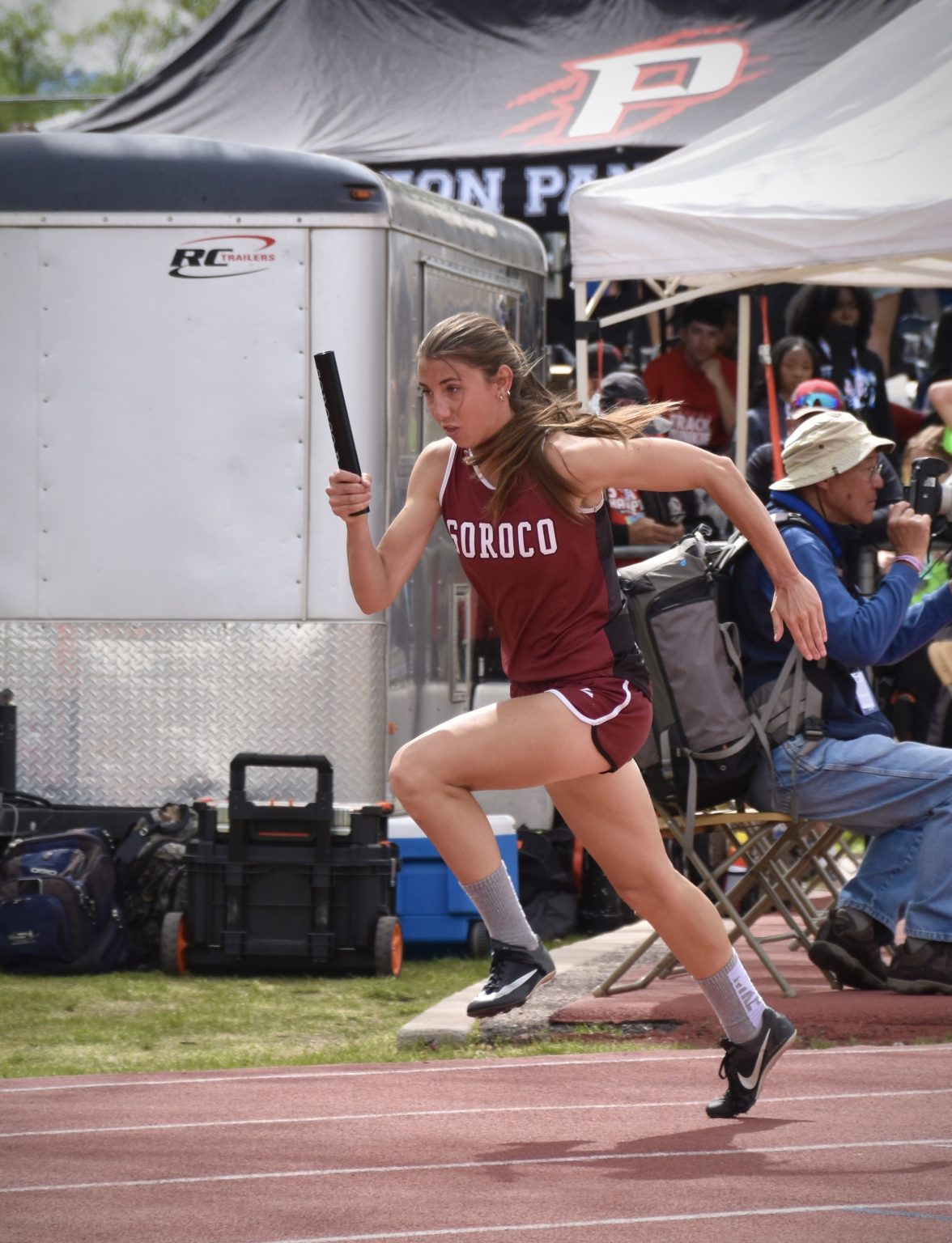 Soroco girls 4×100 meter relay team sets school record at state champs ...