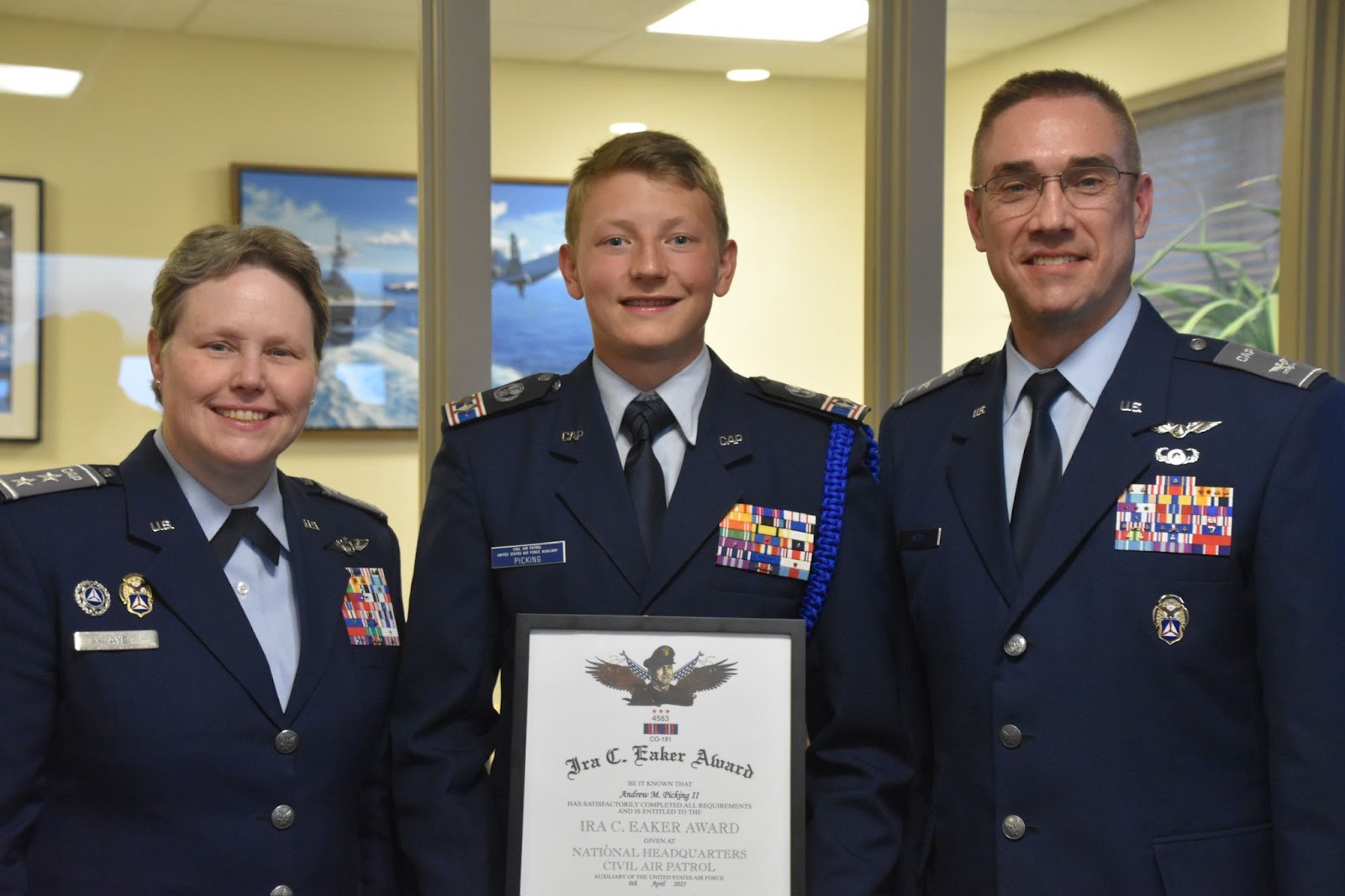 Local high school graduate and Civil Air Patrol cadet receives ...