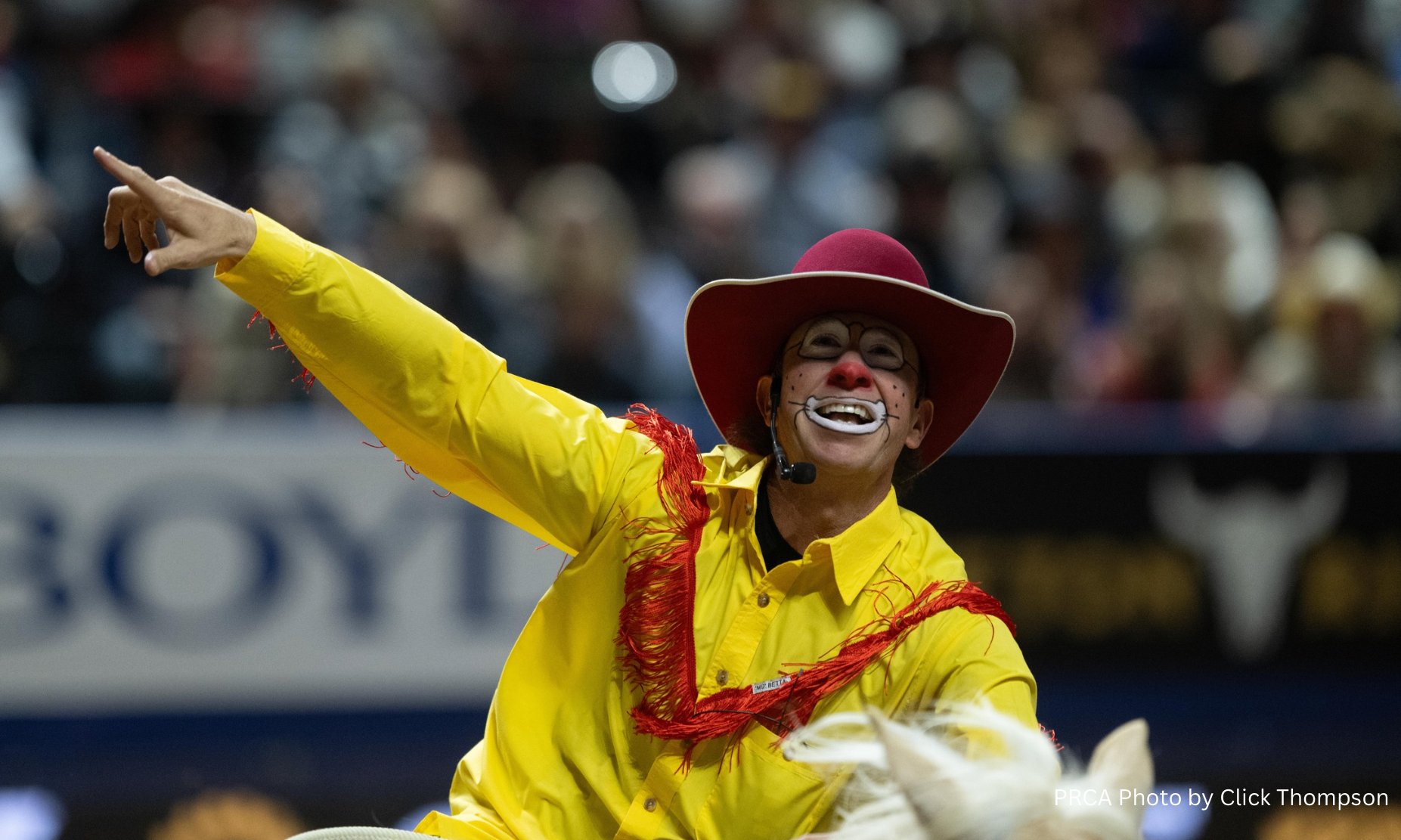 Clown in town: World-renowned barrelman takes the stage at pro rodeo ...