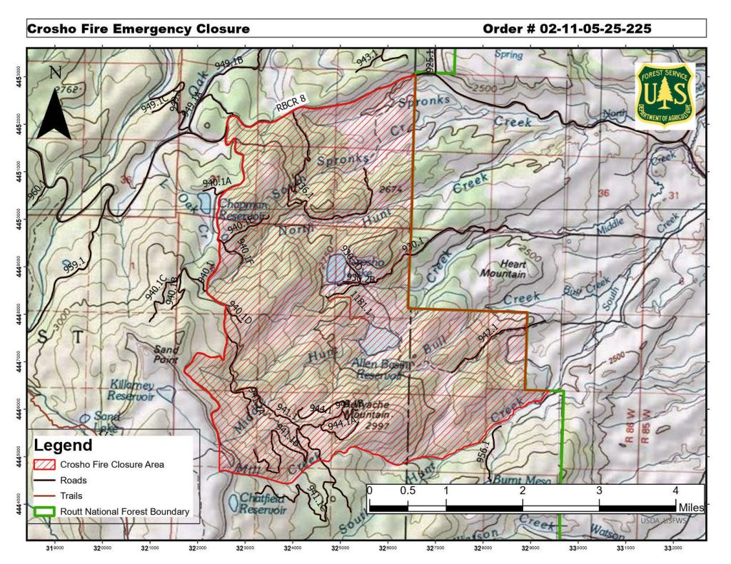 Friday update: Crosho Fire reduces to 1,975 acres, remains zero percent ...