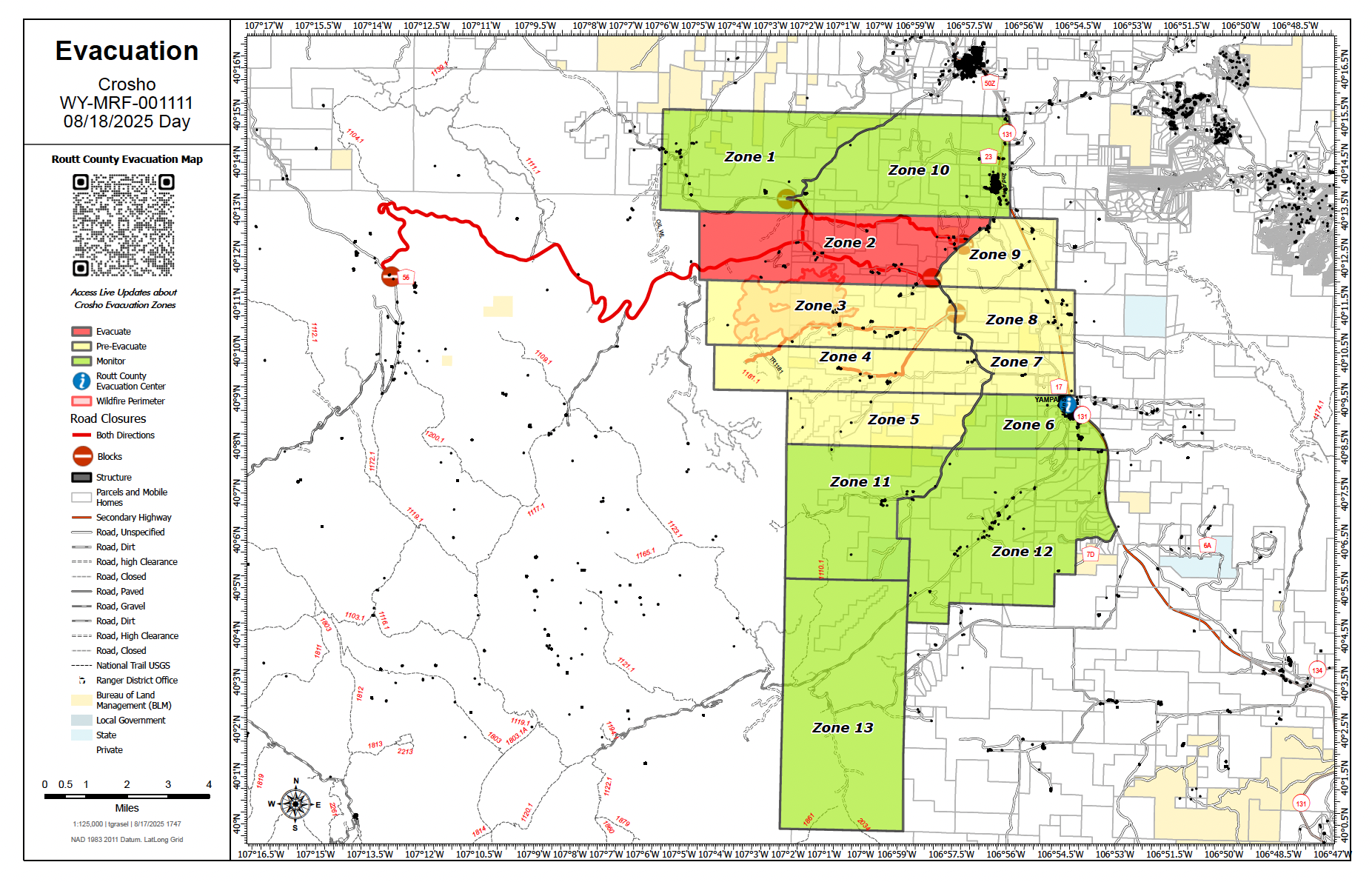 Monday update: Crosho Fire 8 percent contained; cool temperatures ...