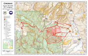 Monday update: Crosho Fire 8 percent contained; cool temperatures ...