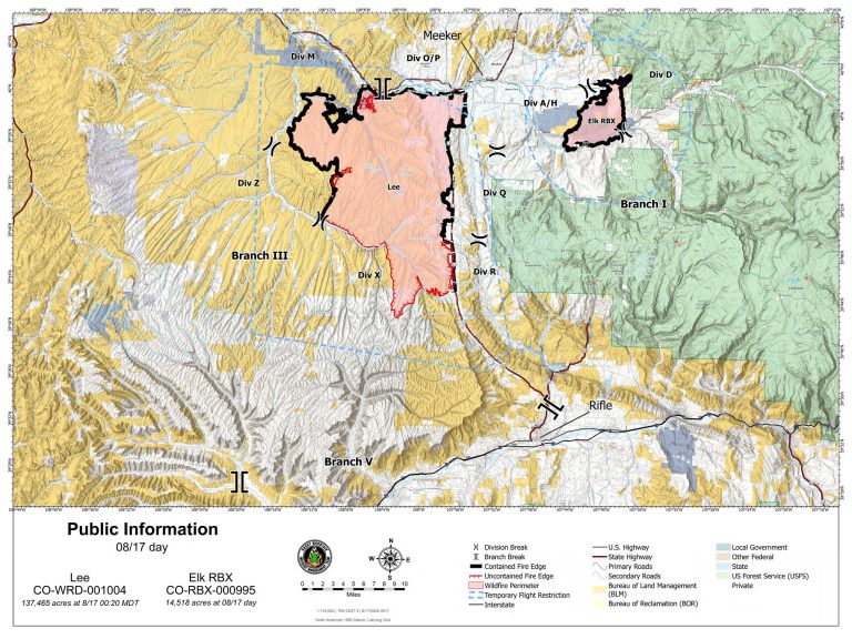 Elk Fire fully contained in Rio Blanco County; Lee Fire sees steady ...