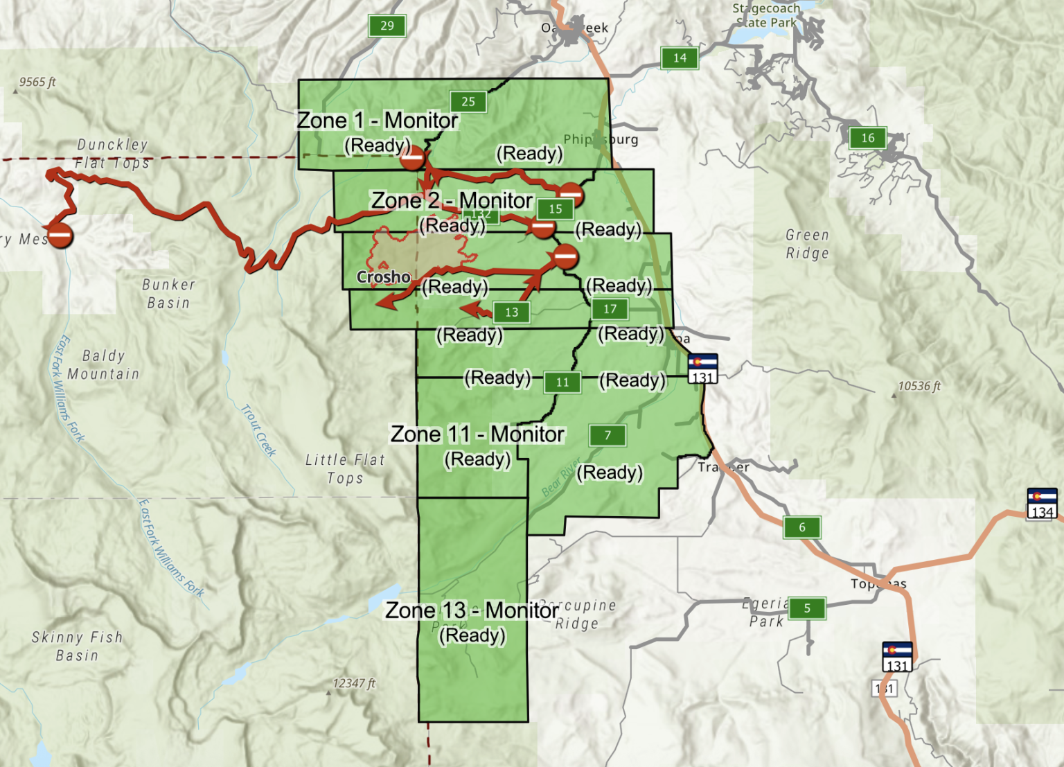 Sunday update: Crosho Fire 81 percent contained; high chance of ...