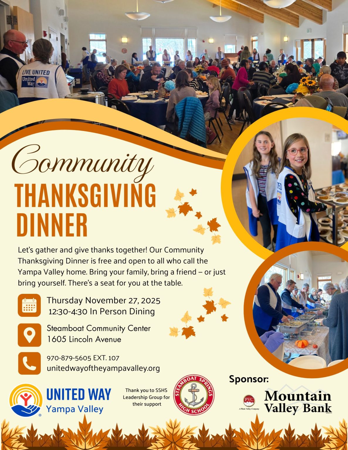 Free community Thanksgiving Dinner set for Nov. 27 | SteamboatToday.com