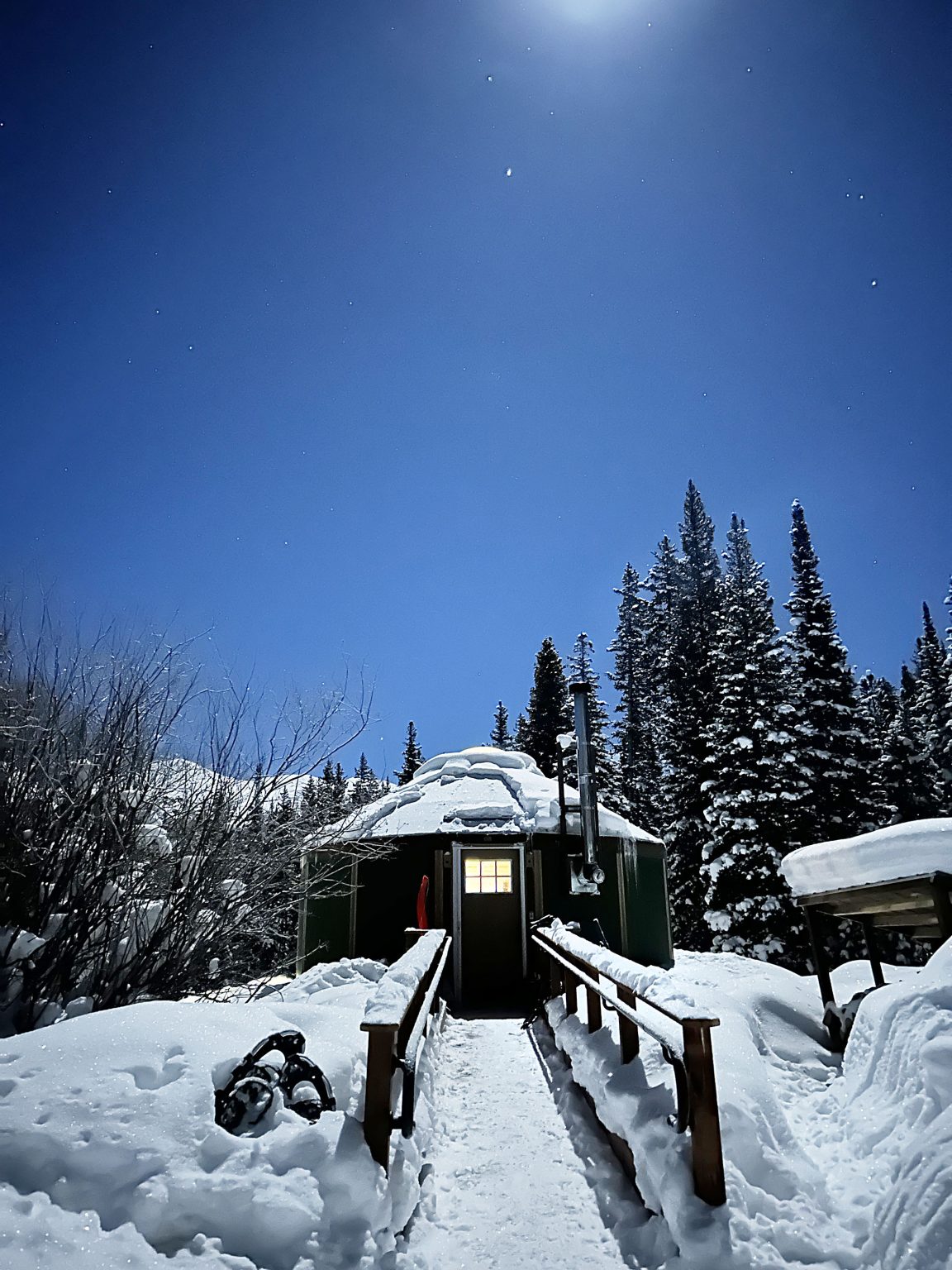 Spend a winter night in a yurt and escape to the backcountry ...