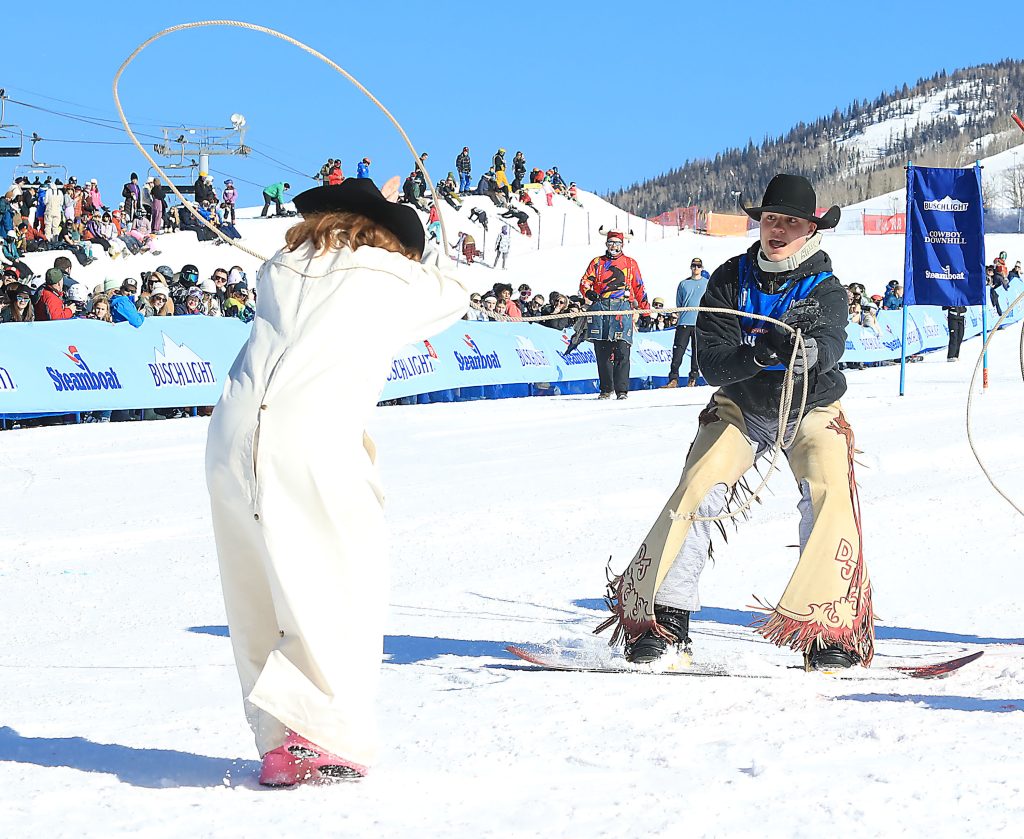 Cowboy Downhill showcases skiing, rodeo and crashing | SteamboatToday.com