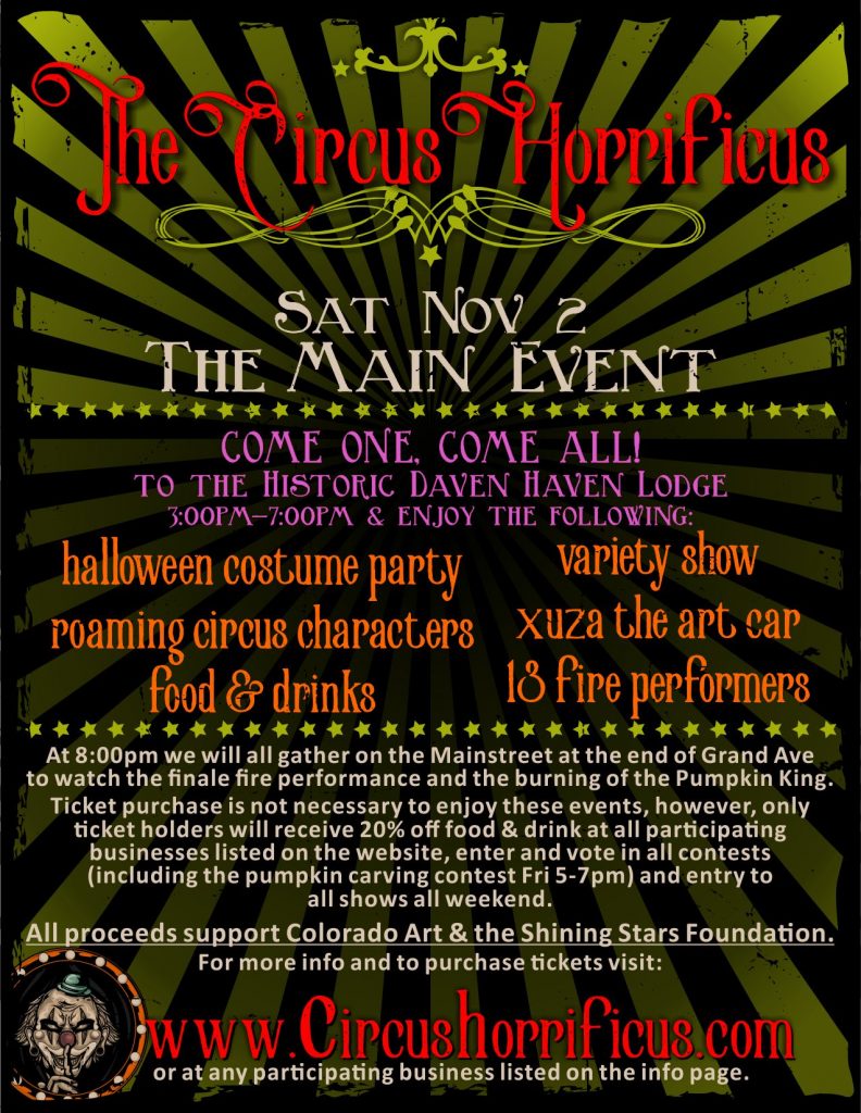 Circus Horrificus to burn 12-foot ‘Pumpkin King’ in Grand Lake this ...