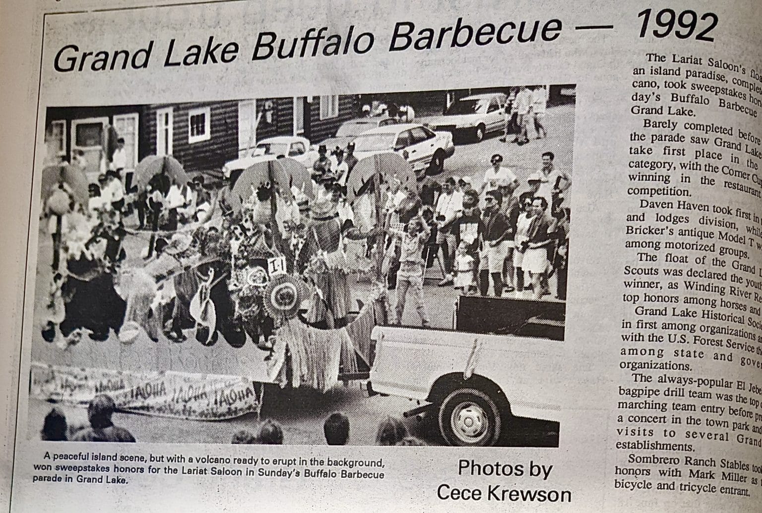 Buffalo Days to return to Grand Lake this August | SkyHiNews.com