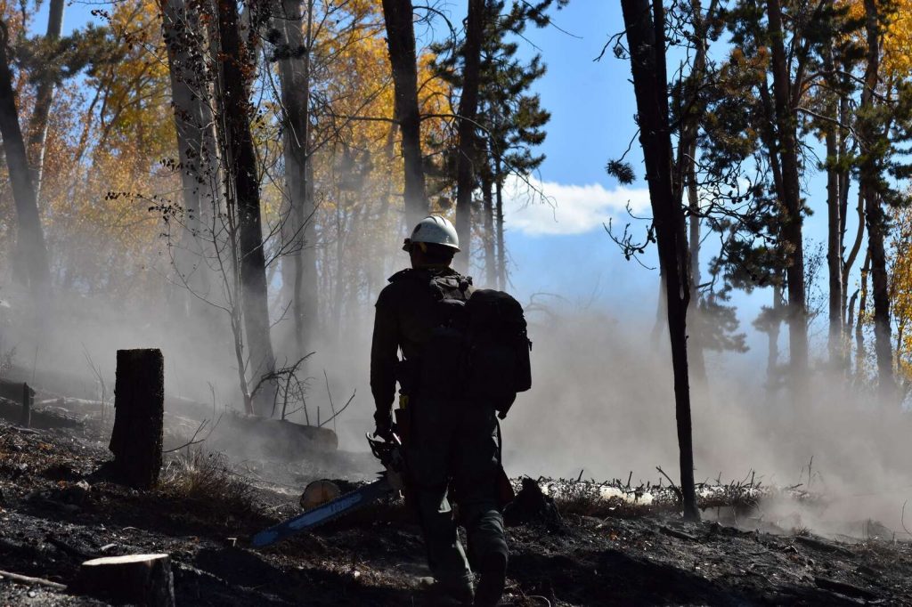 A look inside the Ptarmigan Fire burn scar as crews continue to build ...