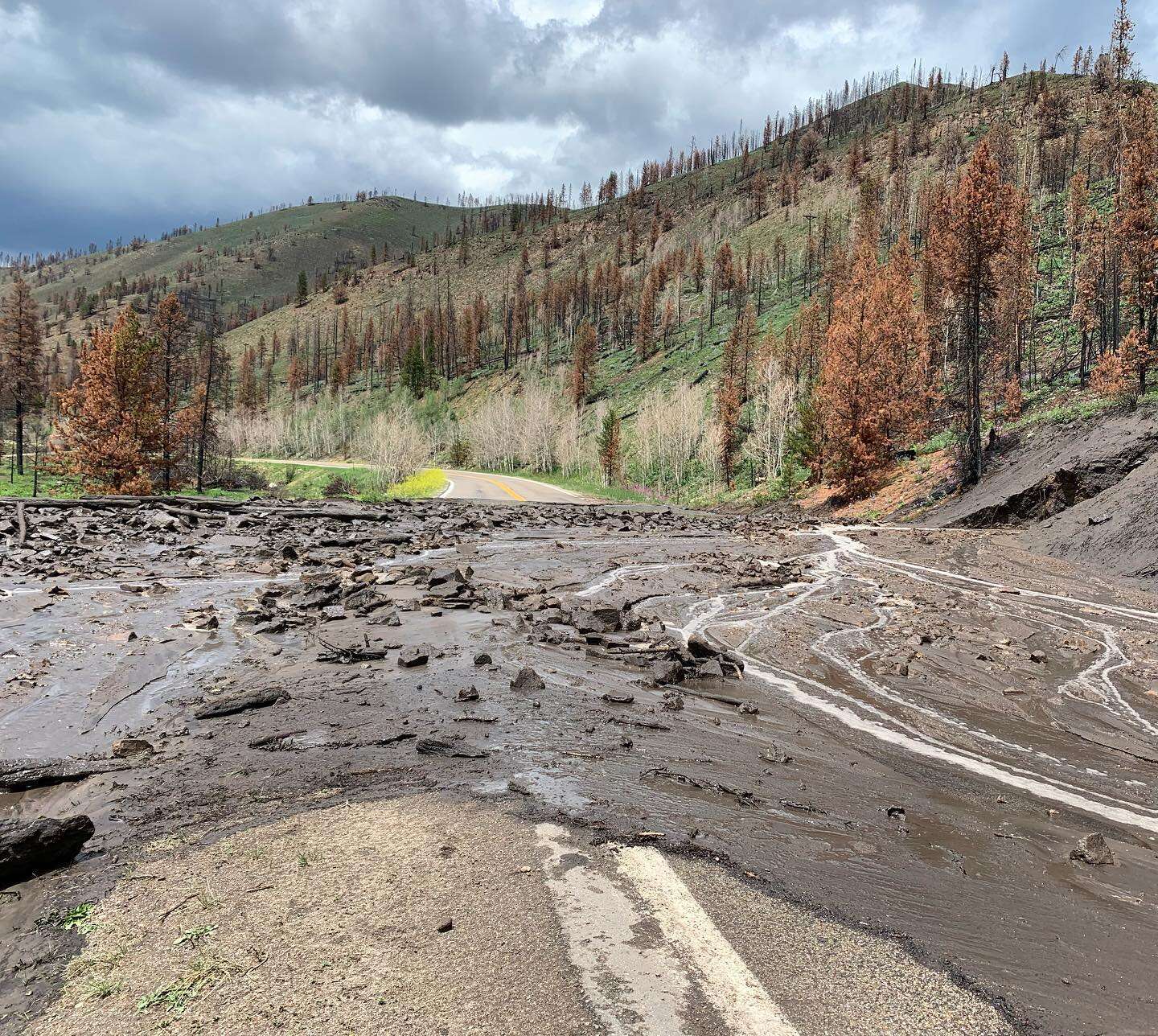 Highway 125 remains closed from mudslide | SkyHiNews.com