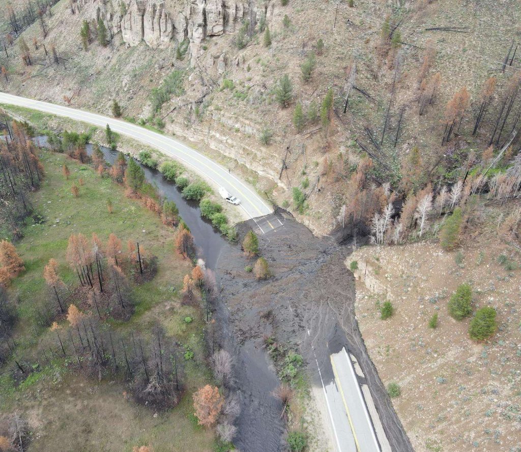 Highway 125 closes again due to mudslides | SkyHiNews.com