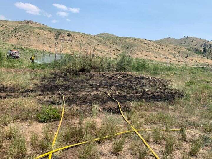 Fire near Byers Canyon Range smothered quickly | SkyHiNews.com