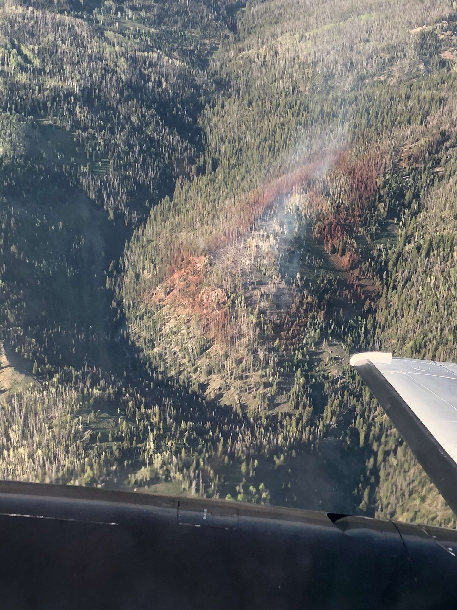 Wildfire burning 2 miles north of Routt County border in Wyoming ...