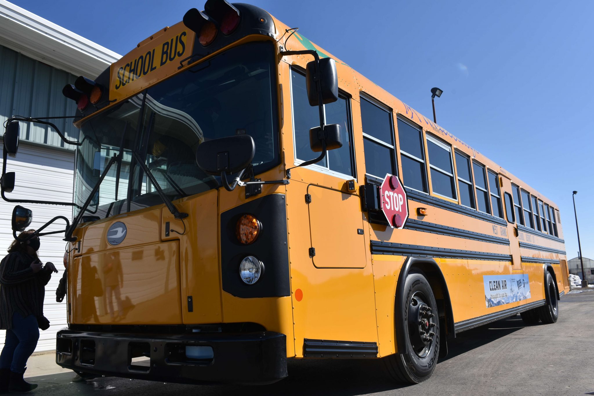 West Grand rolls out first high-altitude, electric school bus in ...