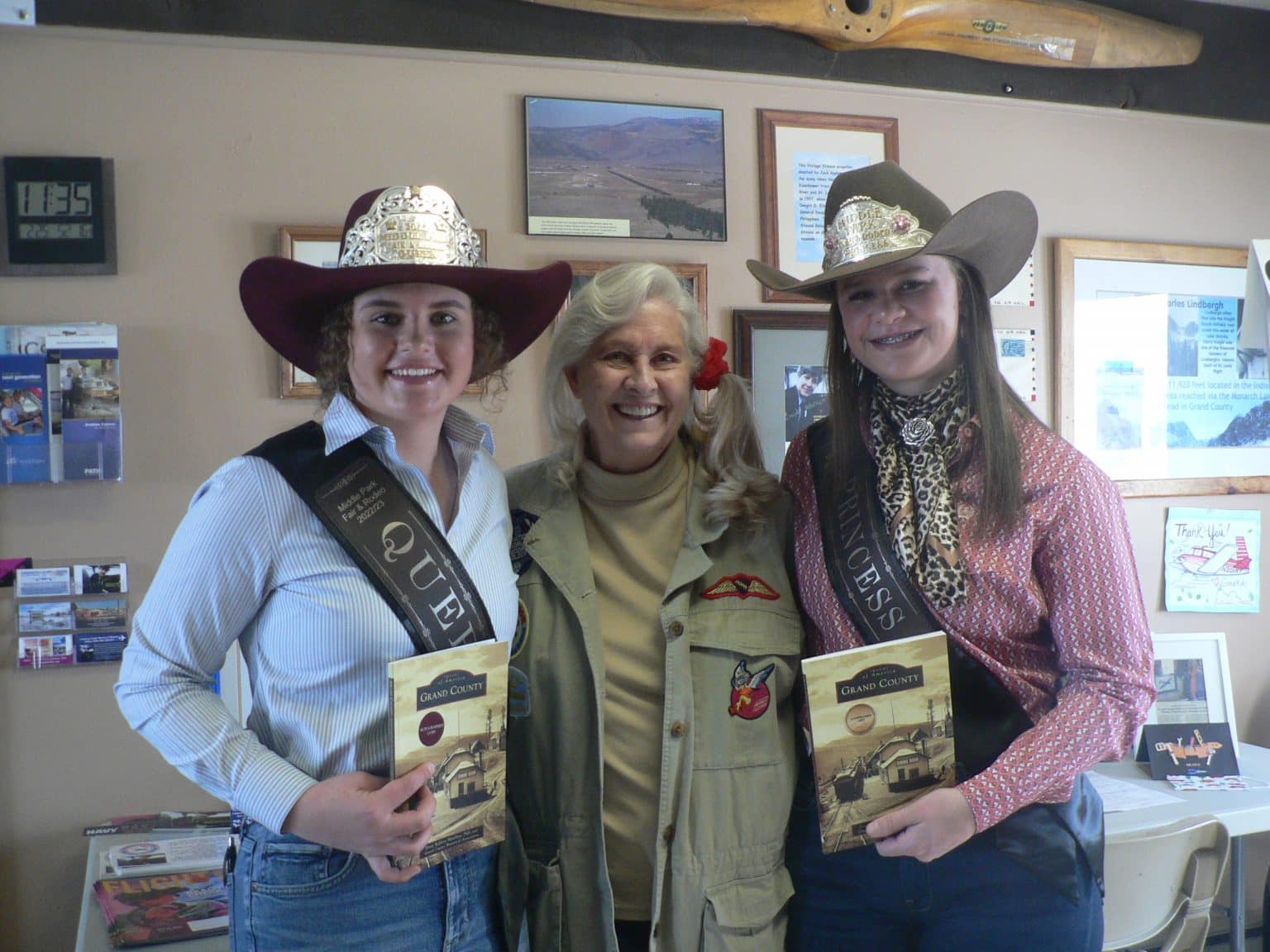 Reader photo: Rodeo royalty visits the Emily Warner Field Aviation ...