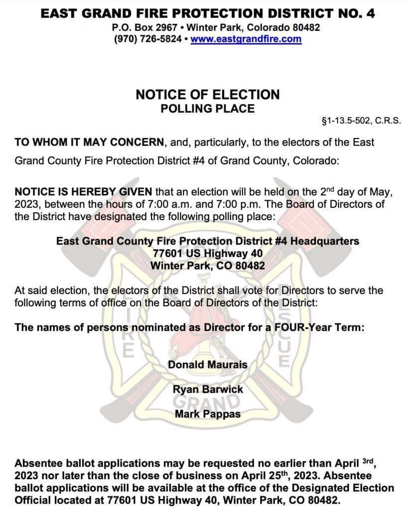 Meet the East Grand Fire Protection District 4 Board candidates ...