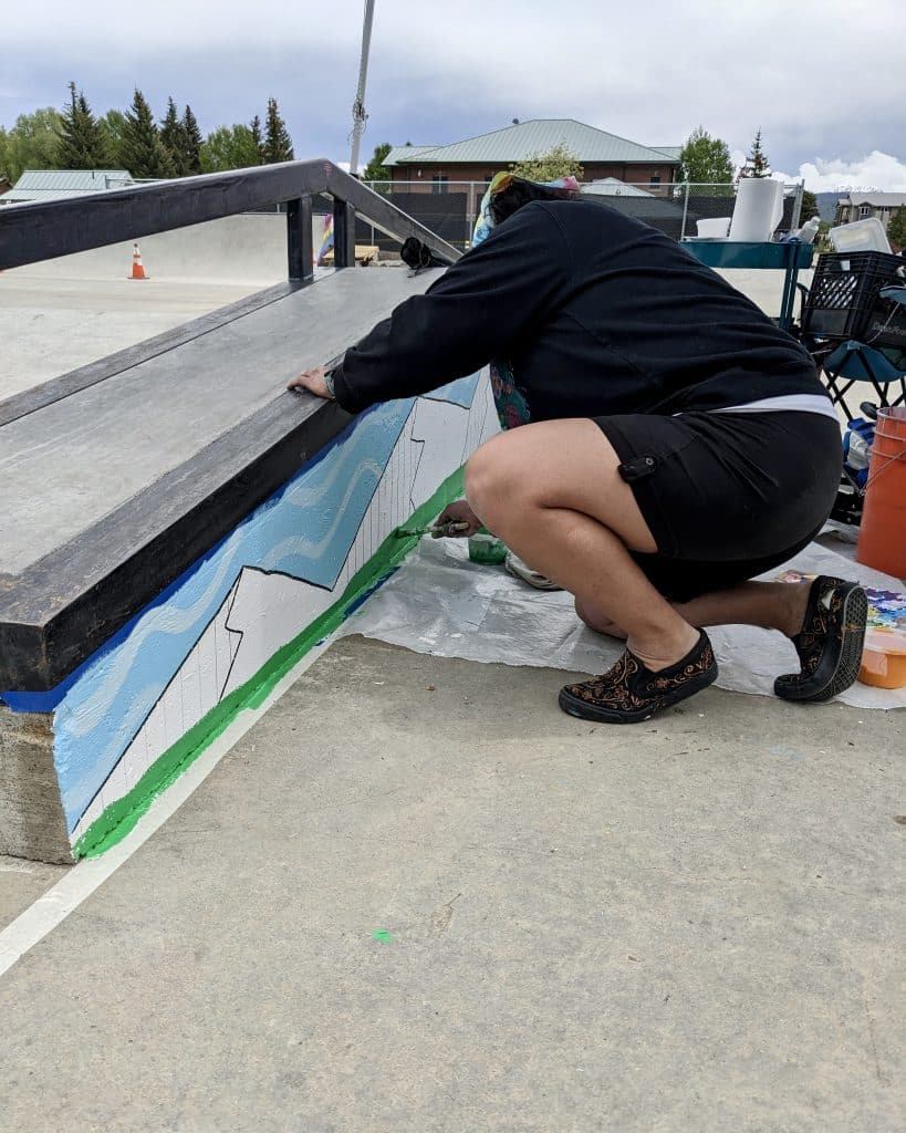 PHOTOS: Artists brighten Granby’s skatepark during the community mural ...