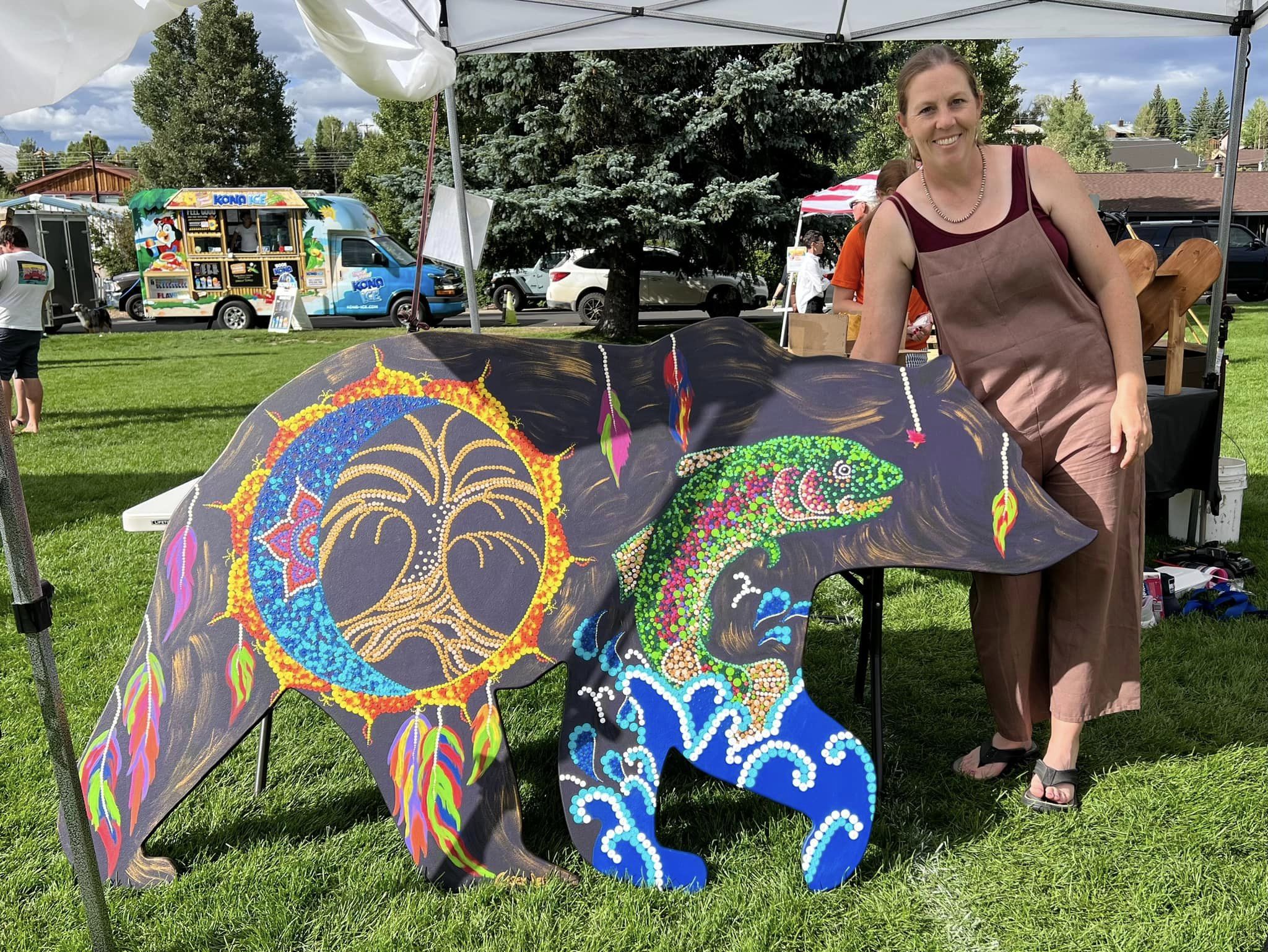 ‘Beary’ beautiful: Artists decorate panels at Art in the Park in Granby ...