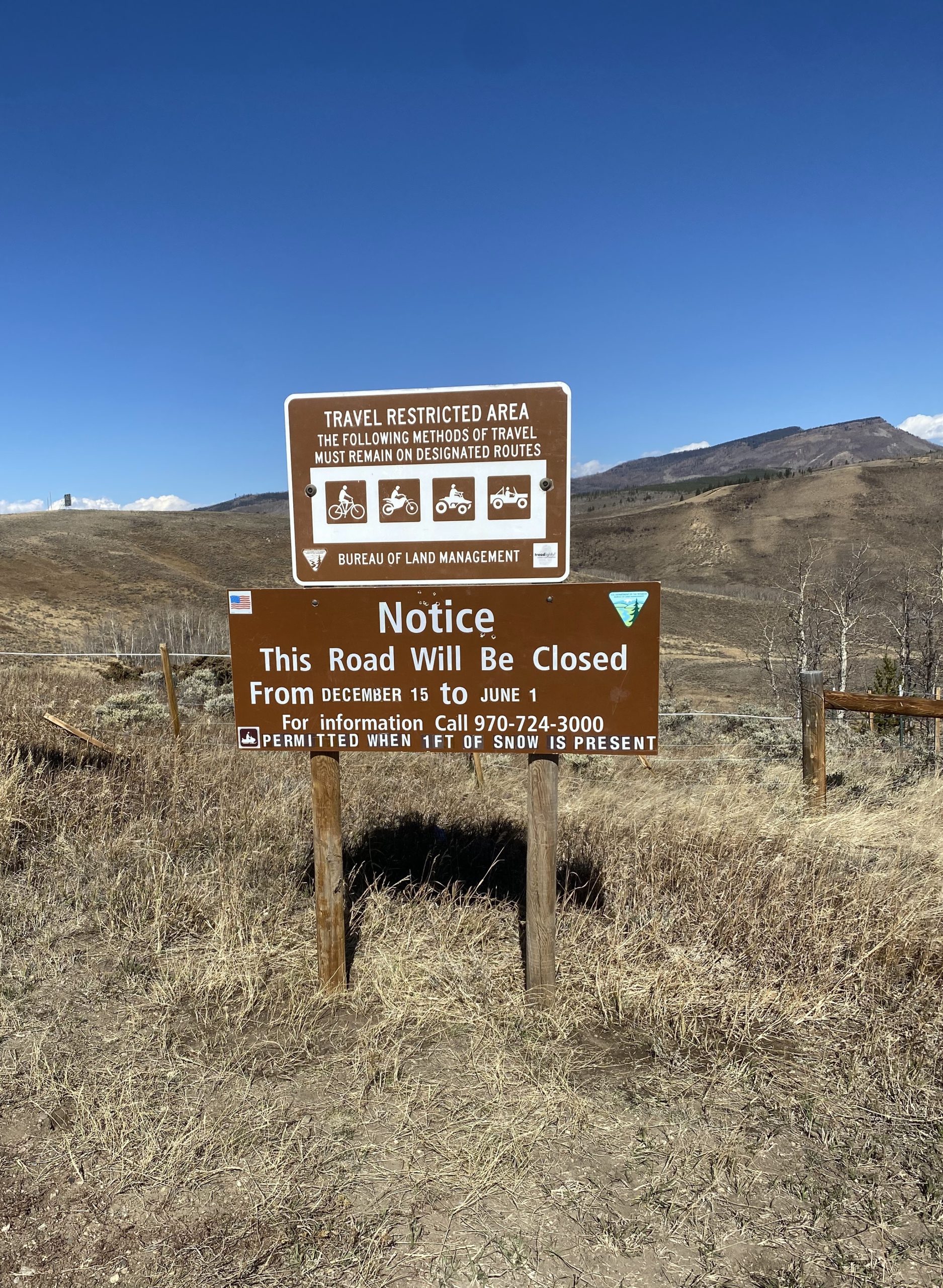 BLM starts winter road restrictions for Grand and Jackson counties ...