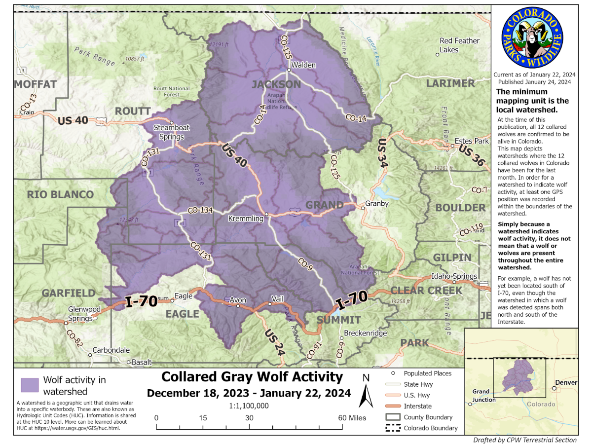 New data from Colorado Parks and Wildlife informs residents on areas ...