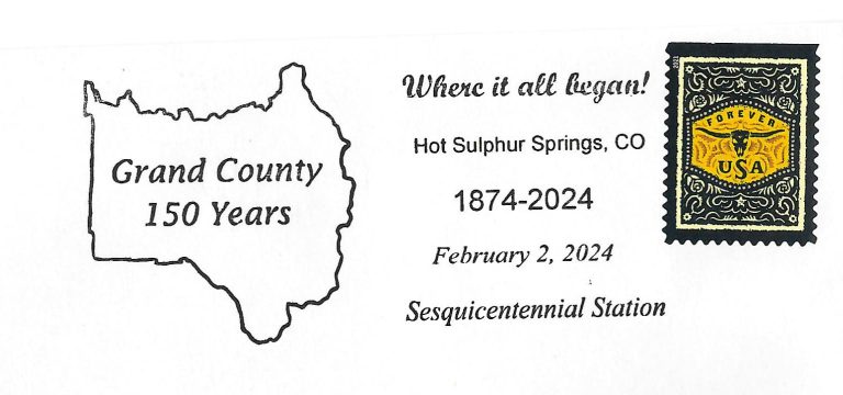 A Grand County post office has a special postmark for 150th anniversary ...