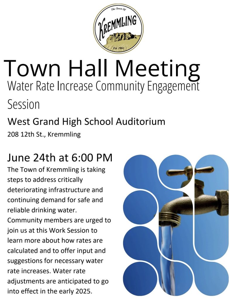 Kremmling to hold community engagement session about water rate ...
