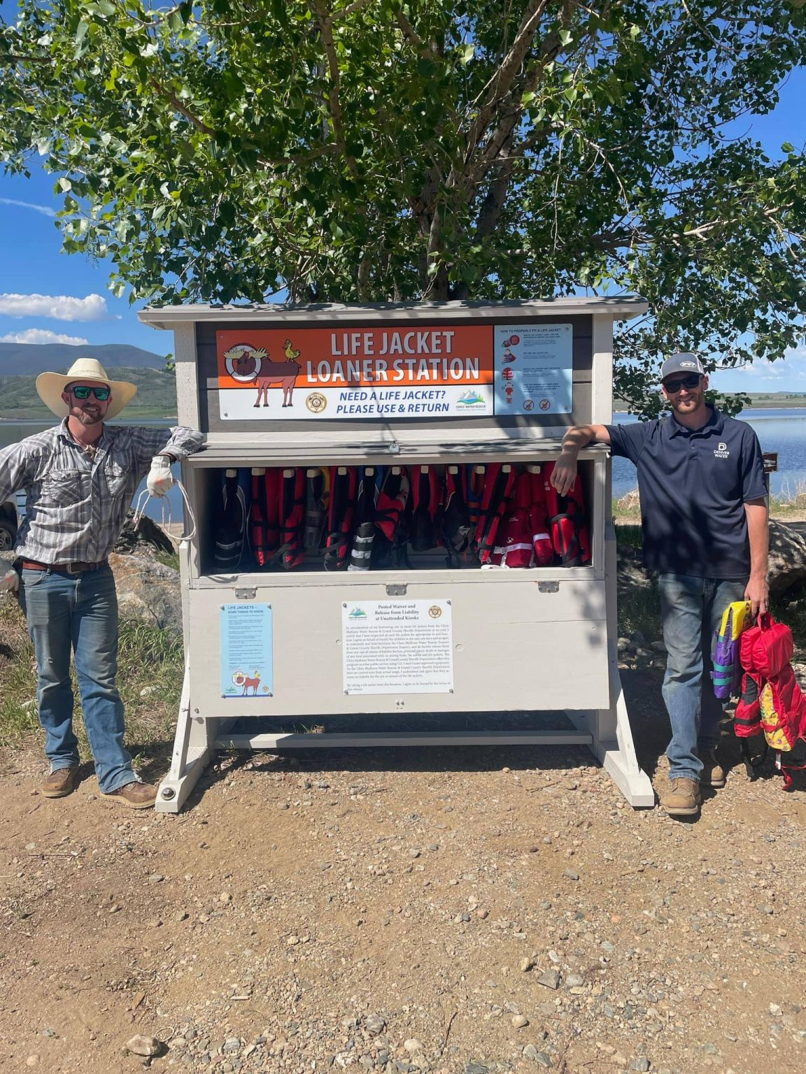Williams Fork Reservoir gets a new life jacket loaner station, making a ...
