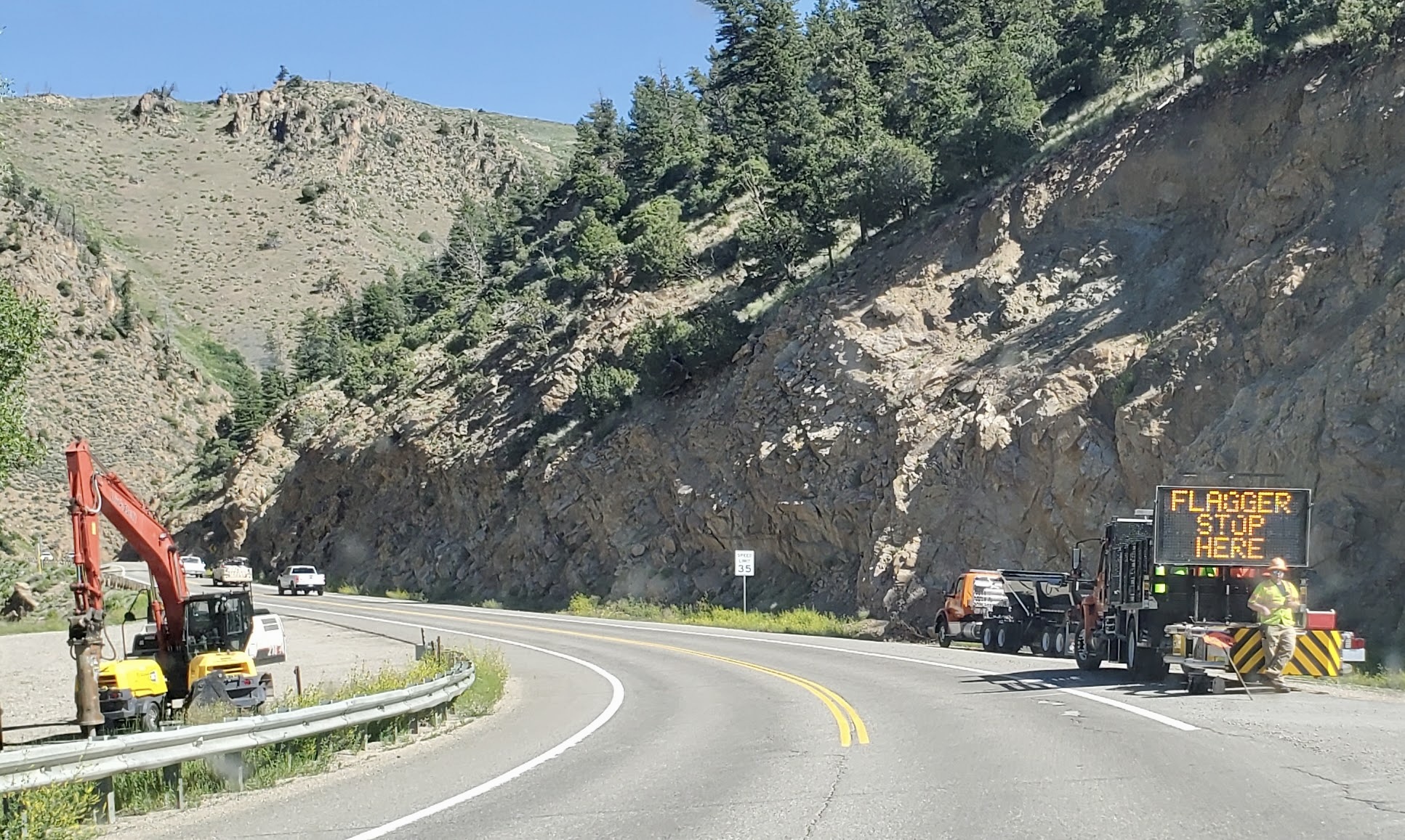 Colorado Department of Transportation conducts rockfall mitigation in ...