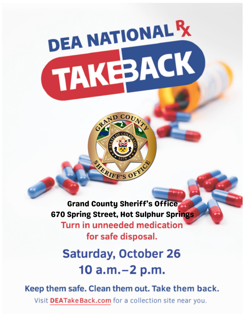 Grand County Sheriff’s Office participates in National Drug Take Back ...