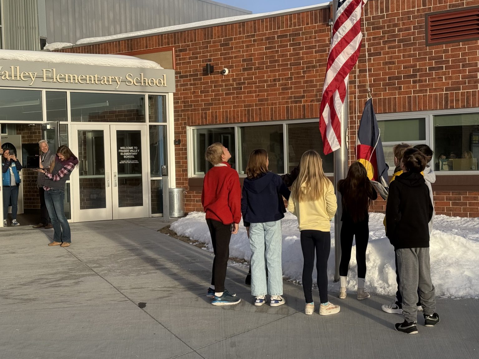 New flag at Fraser Valley Elementary School once flew over the US ...